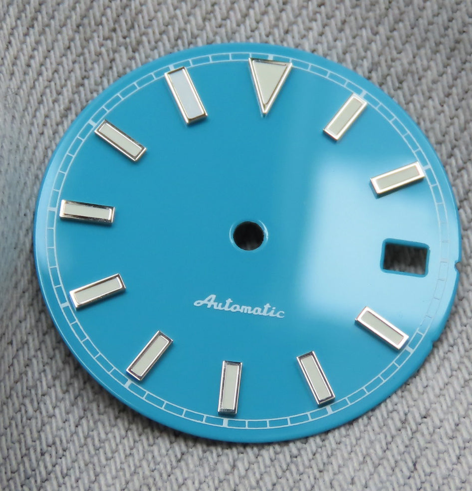 Dial maker - Sky Blue Enamel Dial for Seiko mod BGW9 Lume – dial maker shop