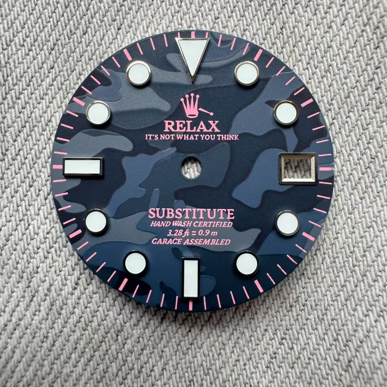 Seiko mod dial , Seiko mod parts ,Dial Maker - Blue enamel dial – dial ...