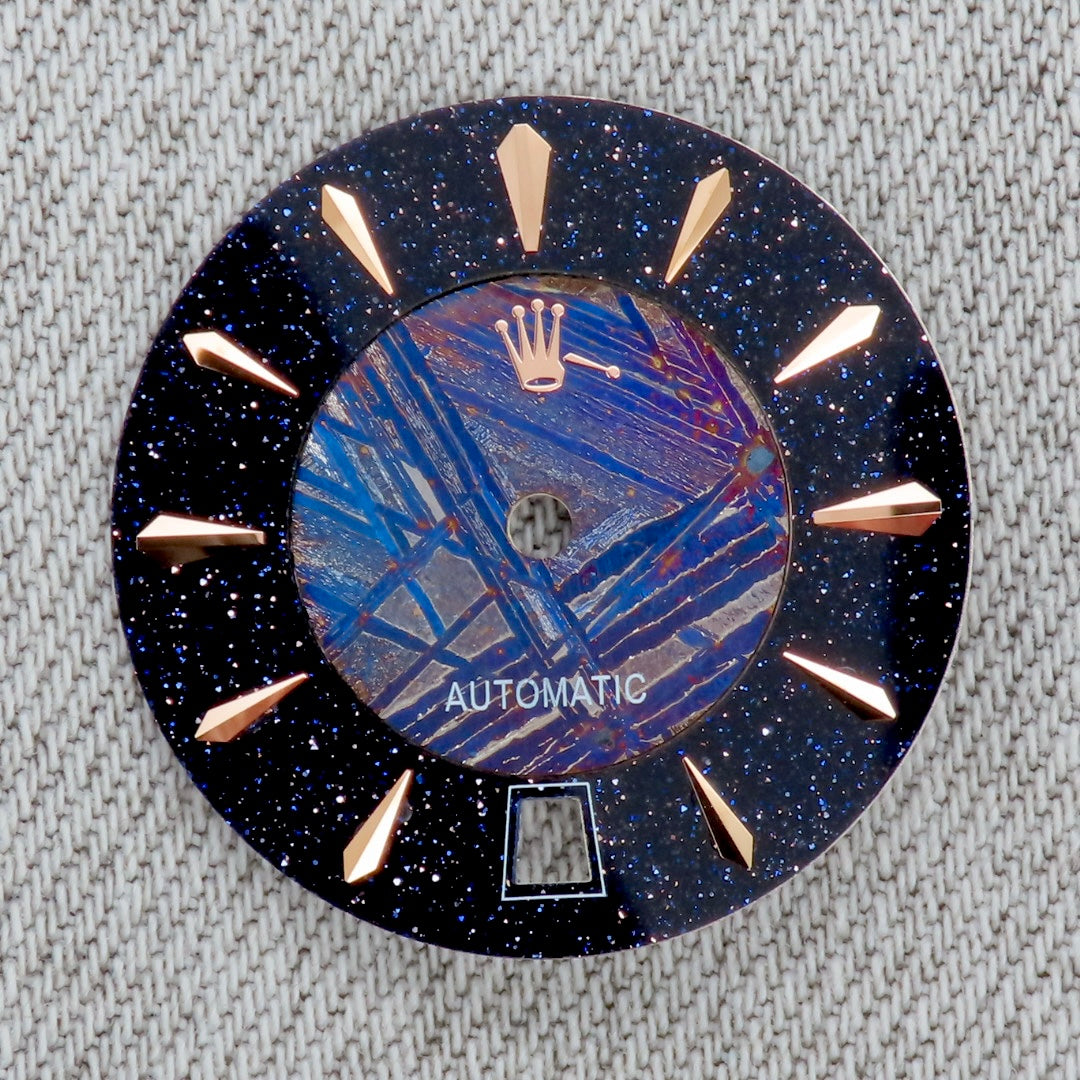 Seiko mod parts ,seiko mod dial ,Dial maker - Grey / Natural Meteorite ...