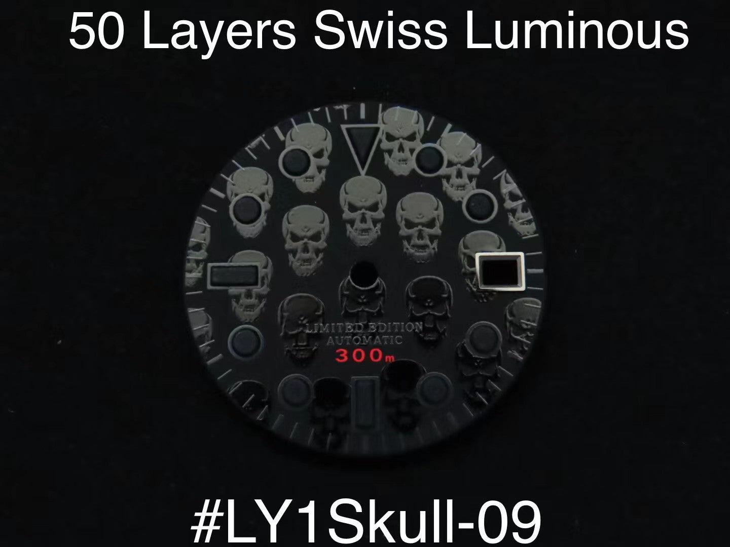 Dial maker - 50 layers lume dial -Skull dial – dial maker shop