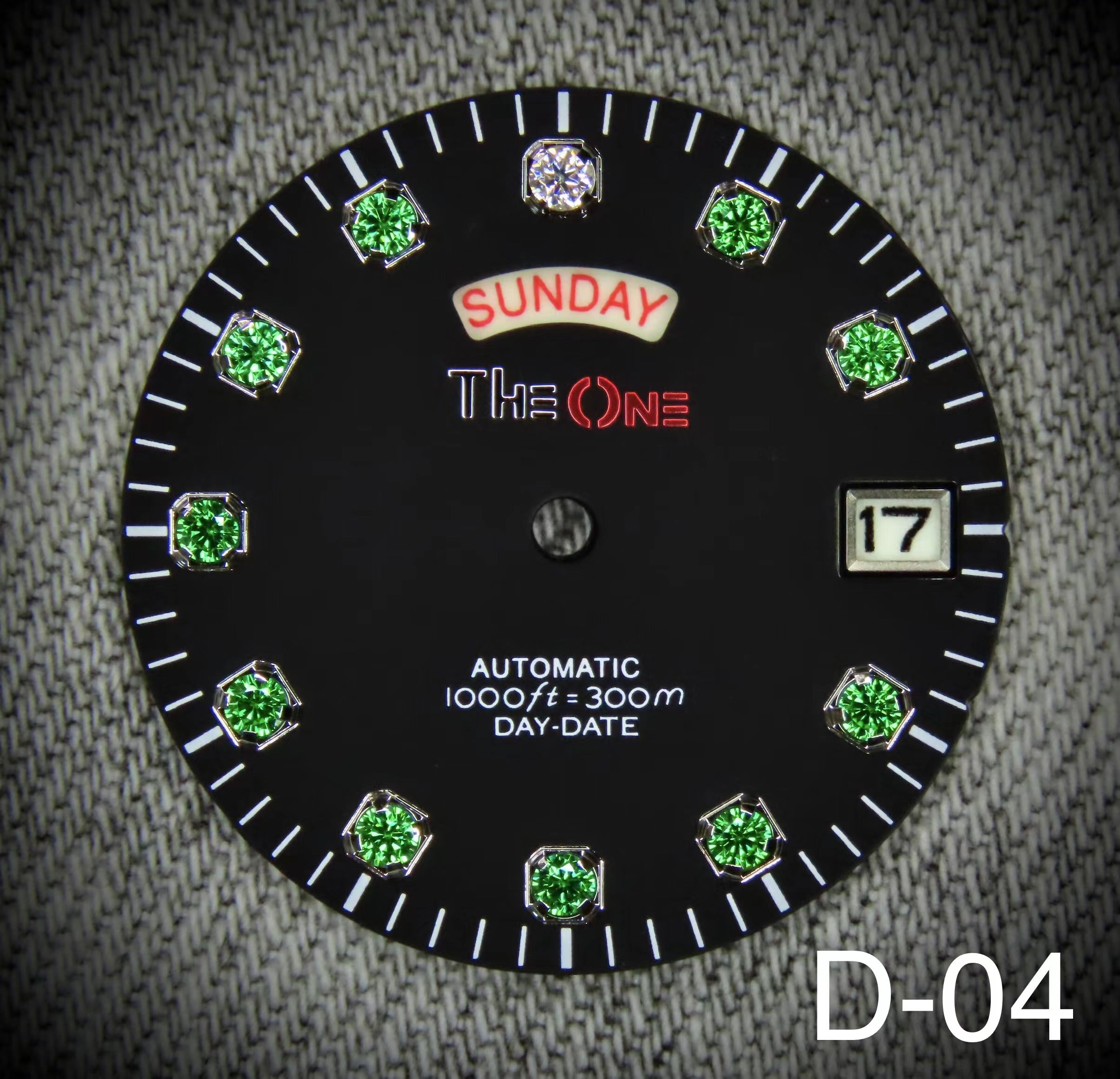 Dial maker - Green Gemstone Dial For Seiko NH36 Movement – dial maker shop