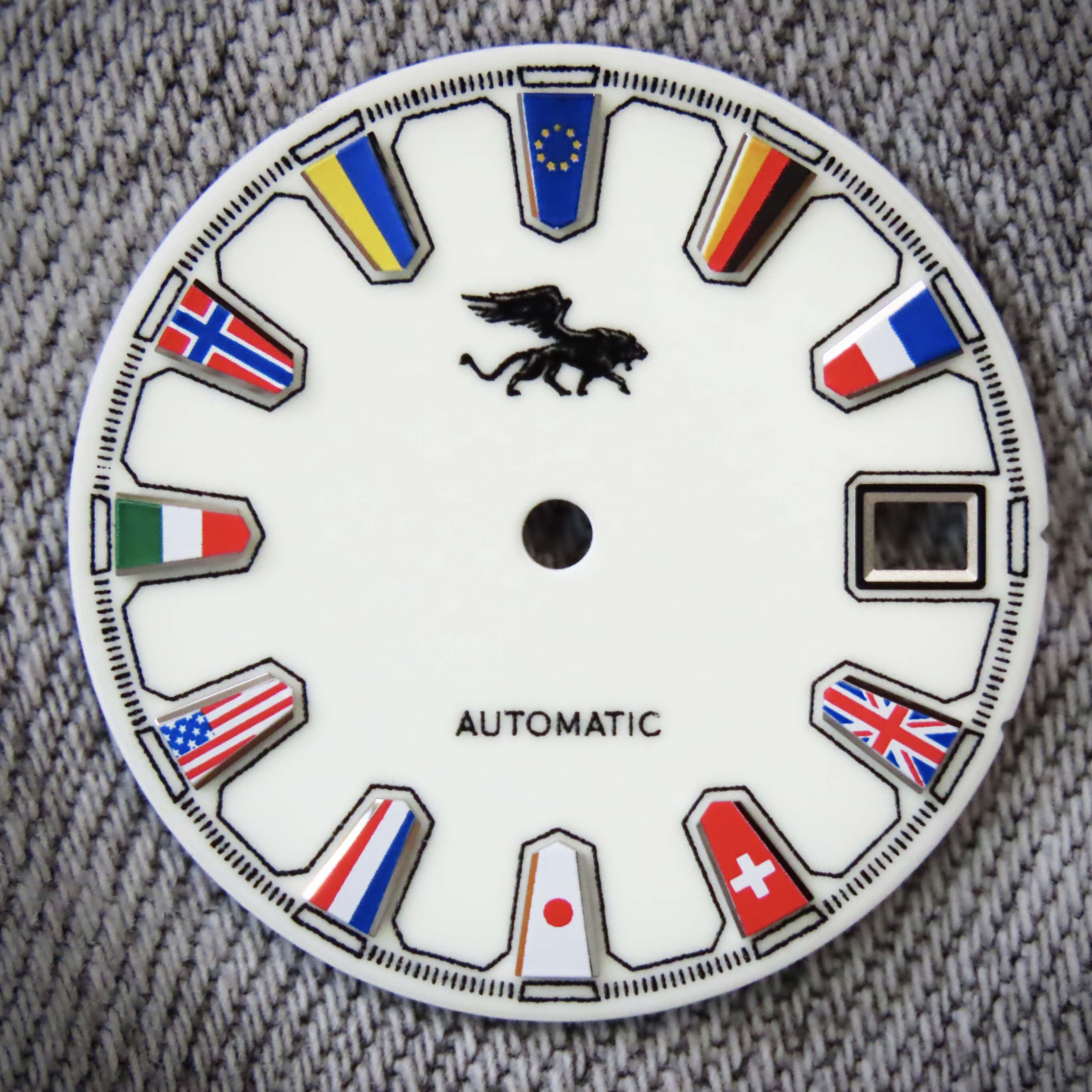 Seiko mod parts , seiko movement Dial Maker - Full lume dial National ...