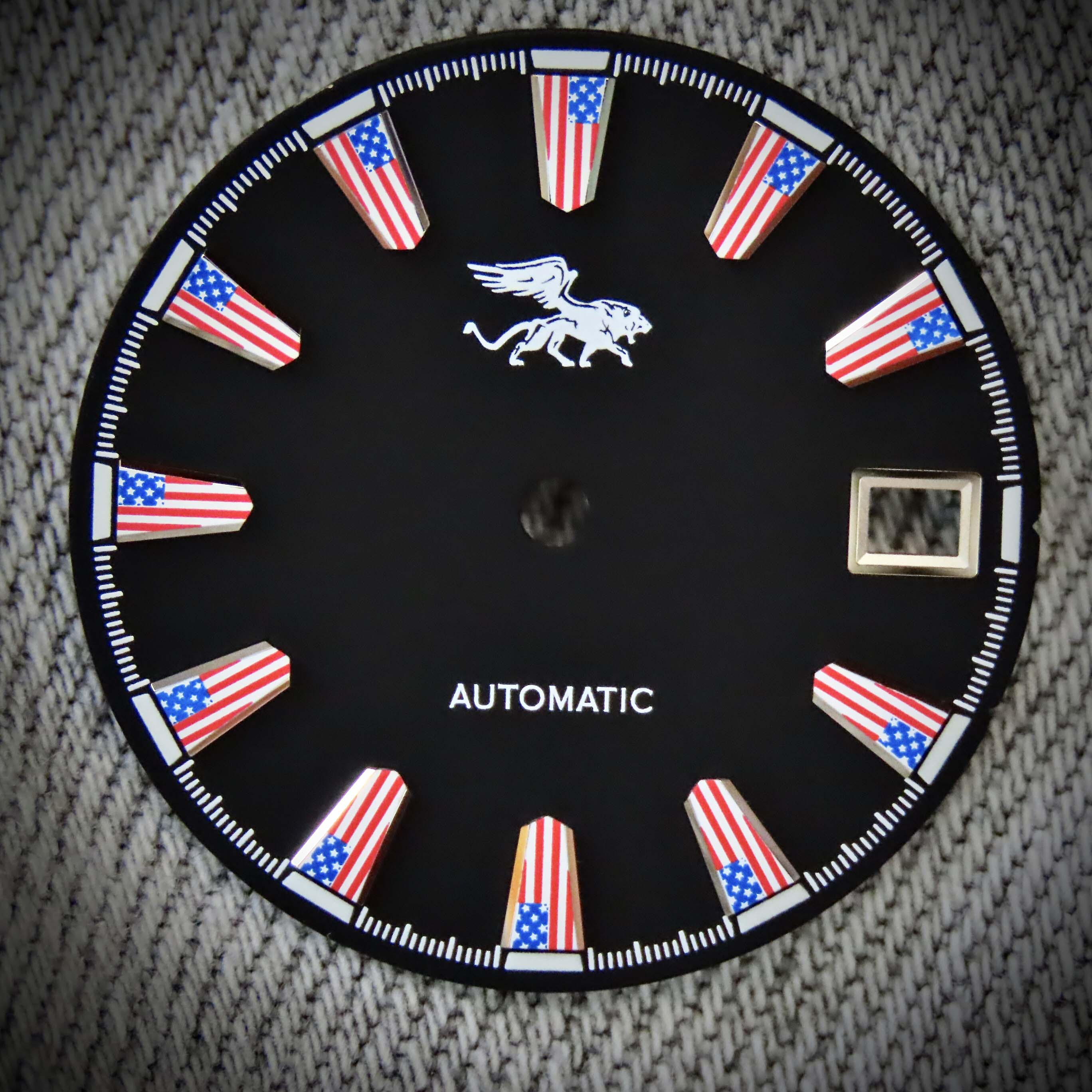 Seiko mod parts , seiko movement Dial Maker - Full lume dial National ...