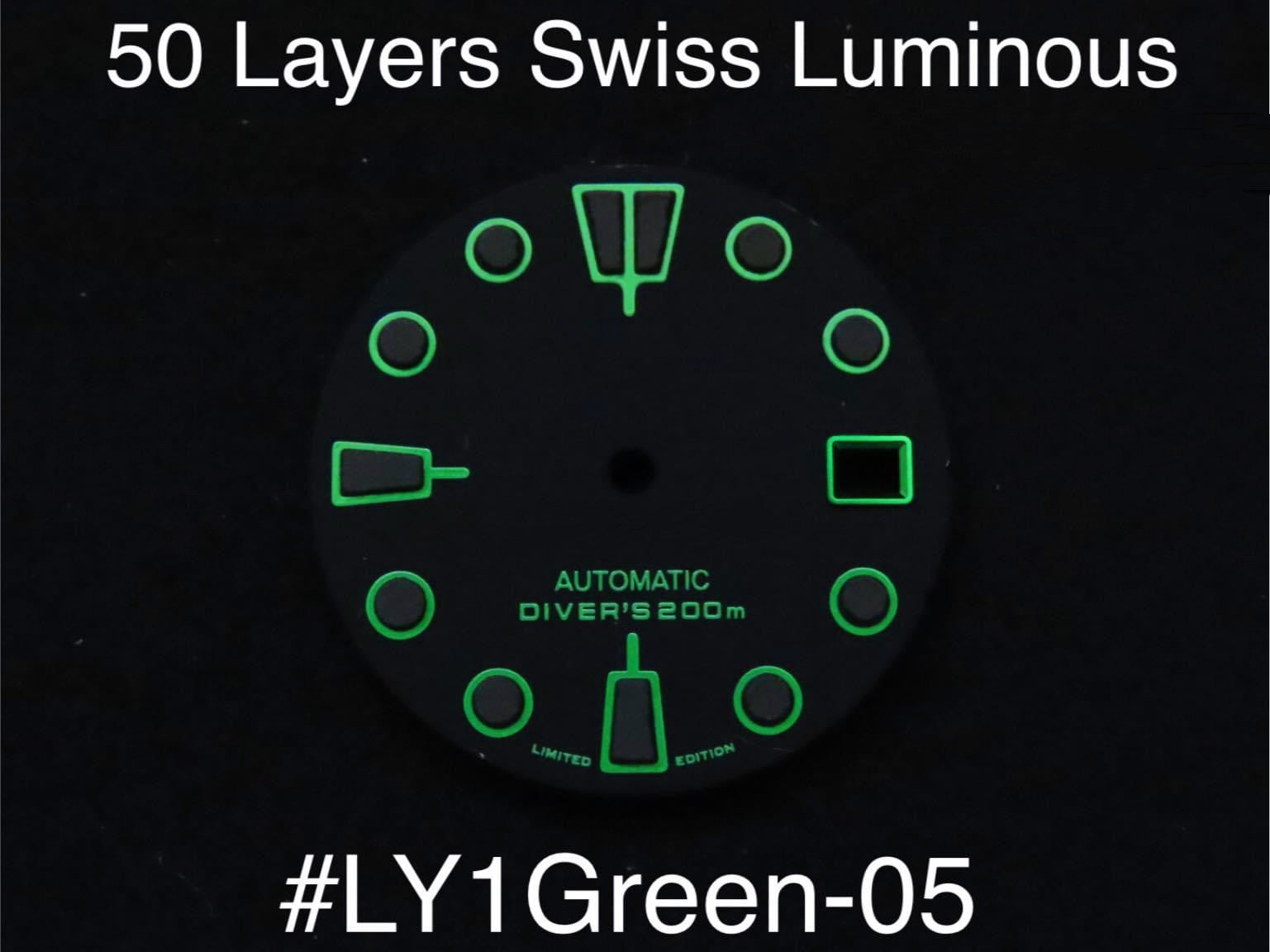 Seiko mod parts watches Dial maker - 50 layers lume dial – dial maker shop