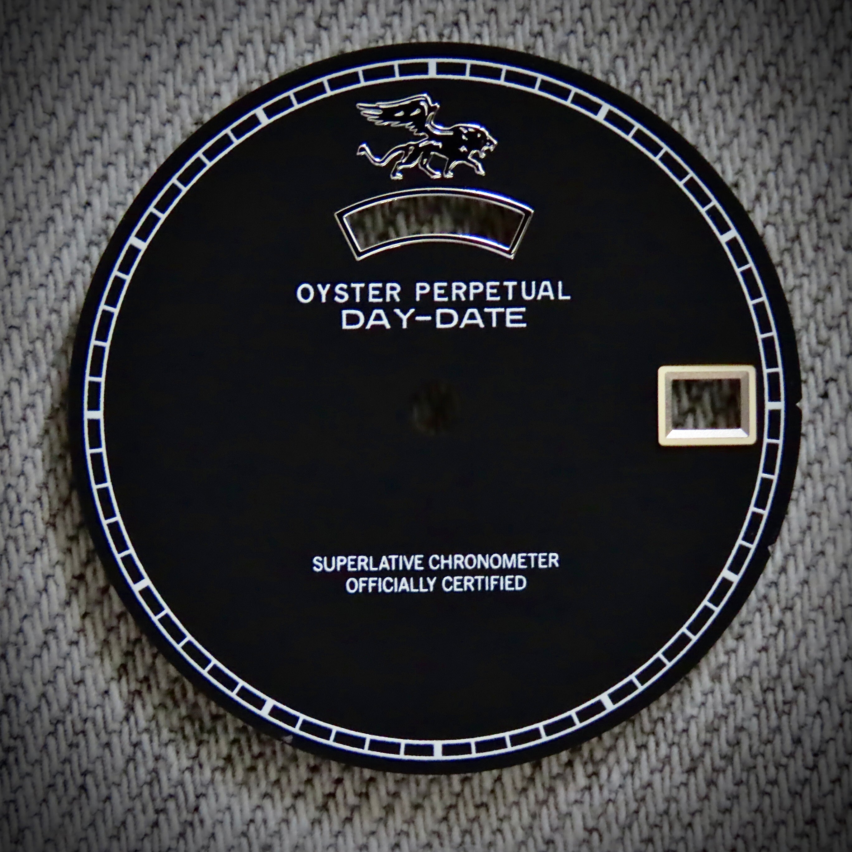 Dial maker - Matte Black Dial With Full lume day /date wheel for NH36 ...